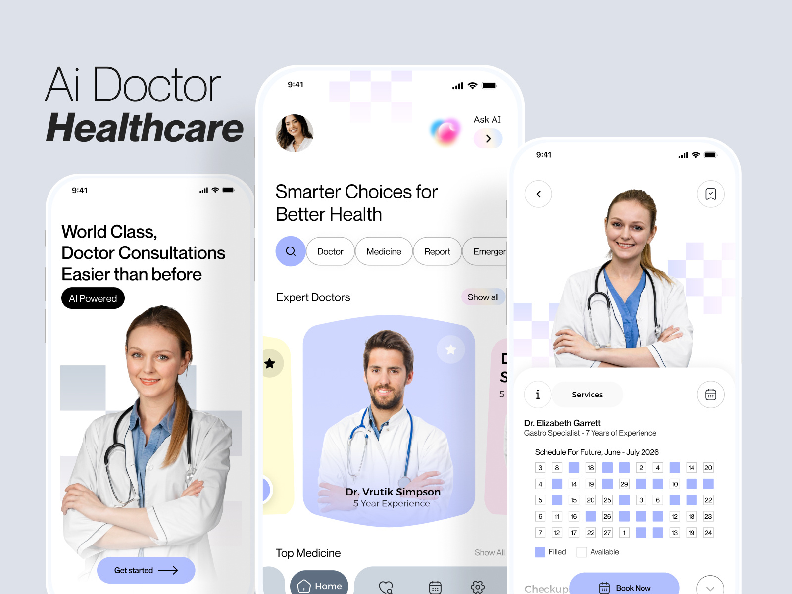 Ai health app design by lazy kar for LazyInterface UI UX Team on Dribbble