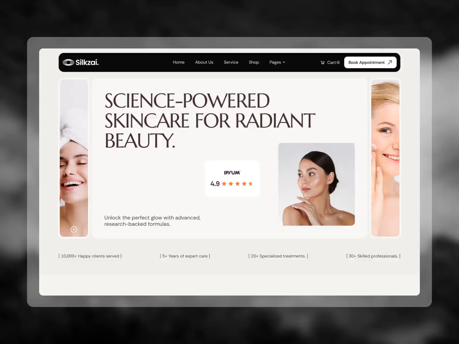 Silkzai - Beauty & Skin Care Website Design by Flowzai LLC on Dribbble