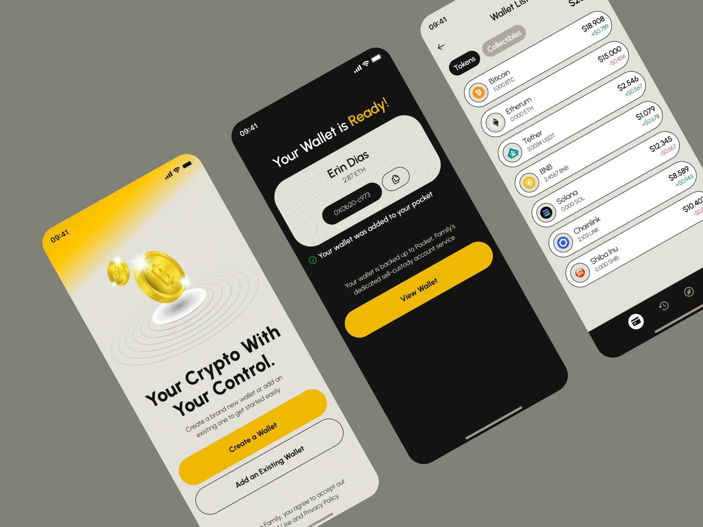 Crypto Wallet mobile app design by Albert Rajib on Dribbble
