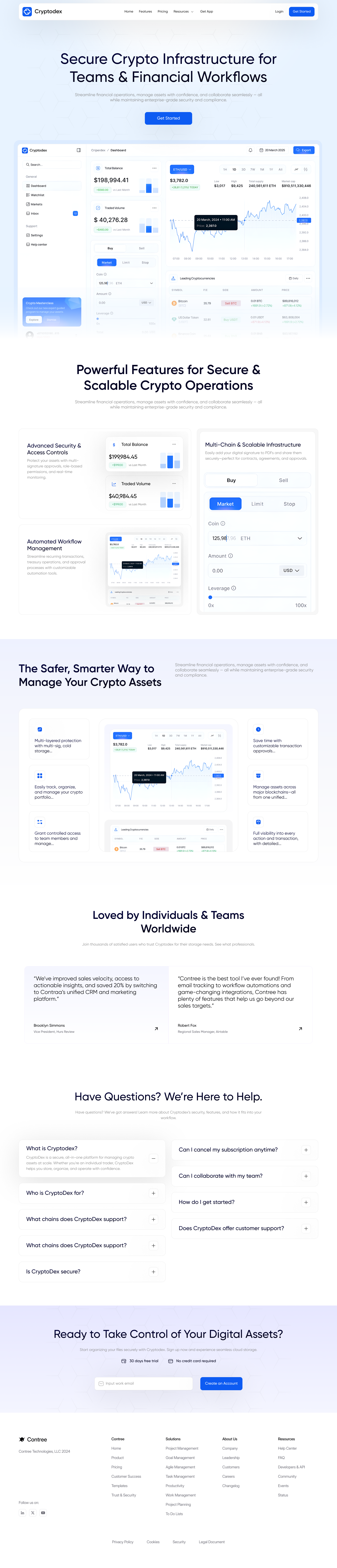 Crypto SaaS & Blockchain Security Website | Cryptodex by Bhuiyan on Dribbble