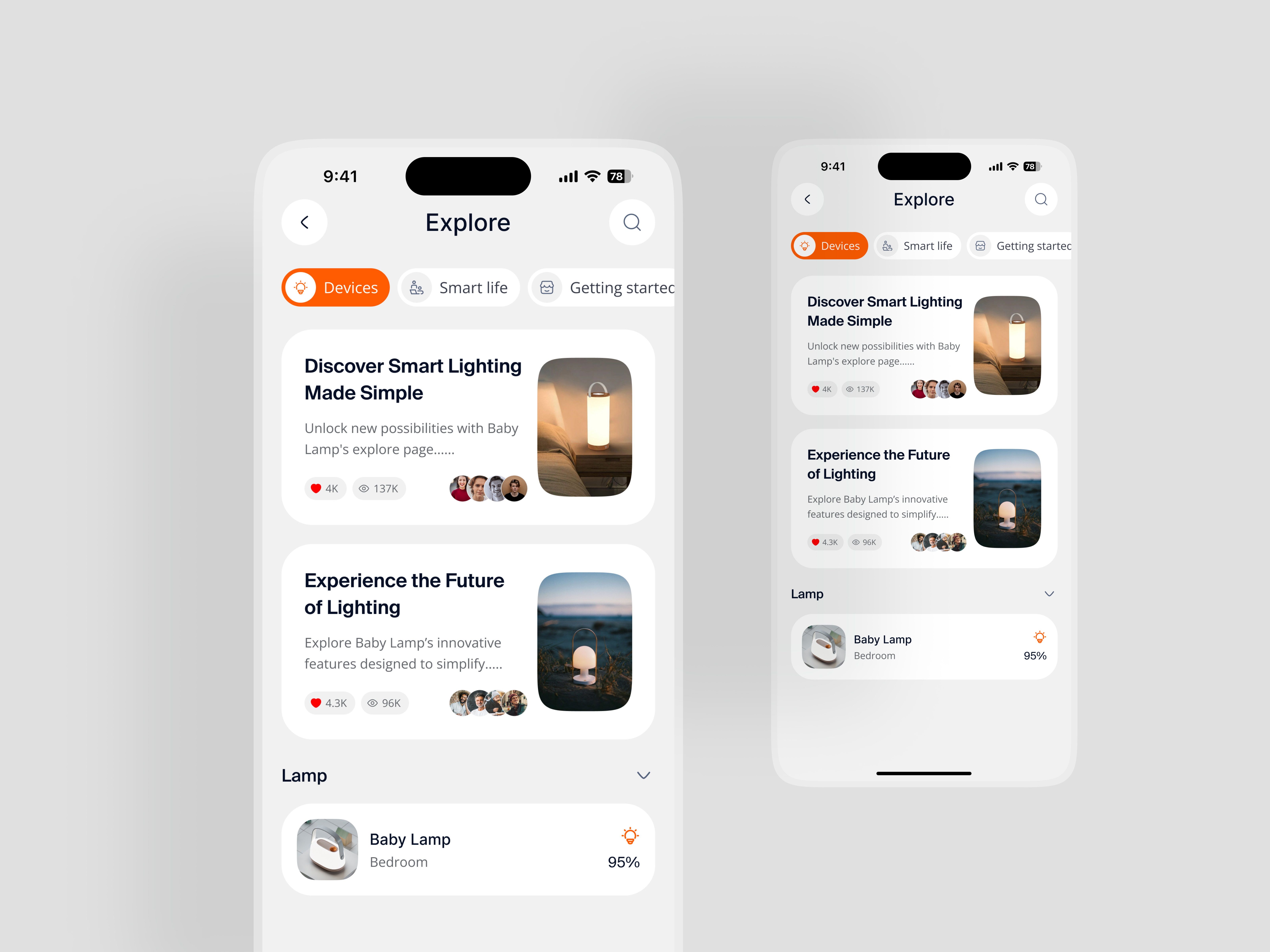 Smart lamp Mobile App by Sheikh Nazmul on Dribbble