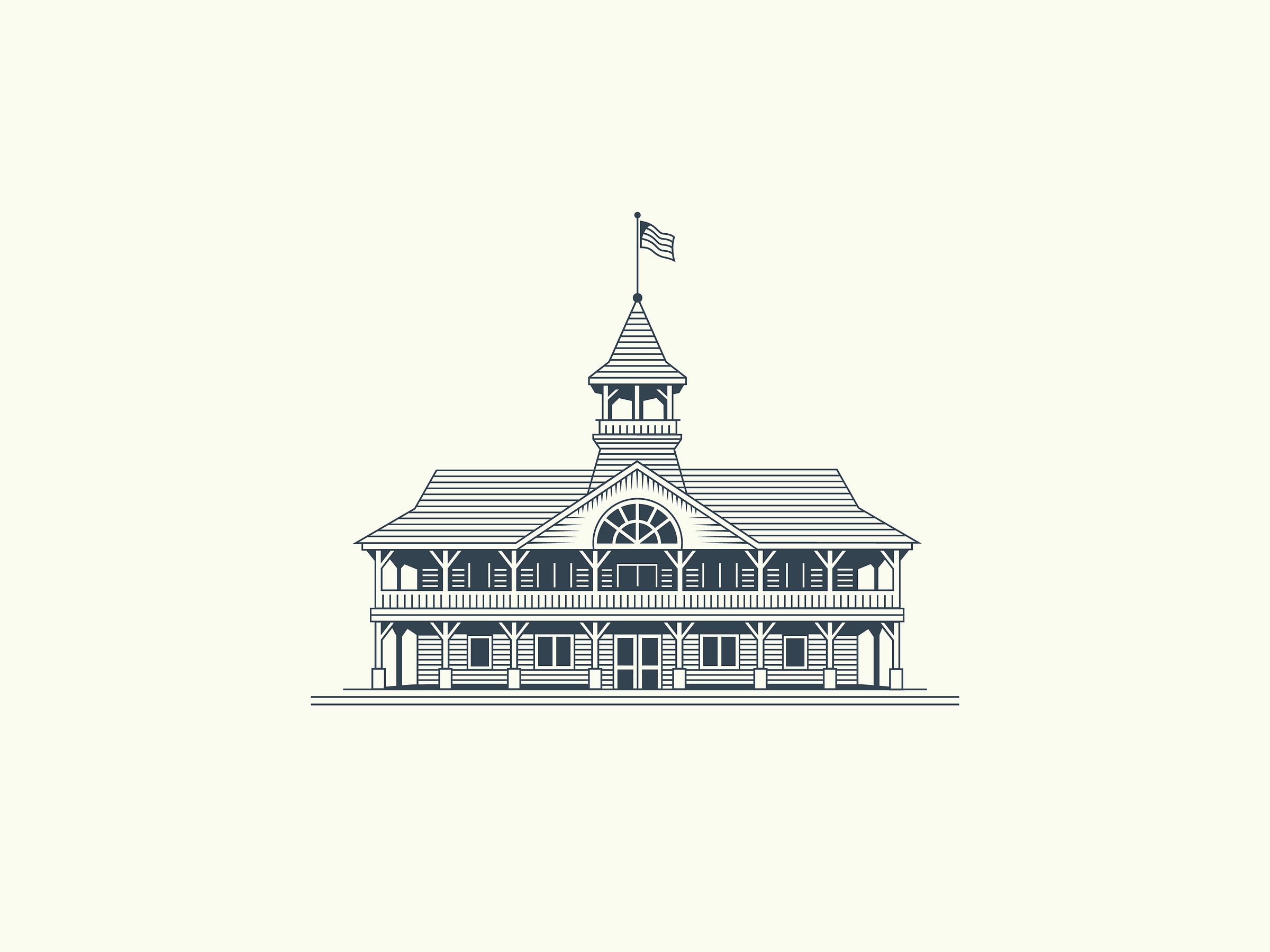 Balboa Pavillion Illustration for a branding project by Jeremy Vessey ...