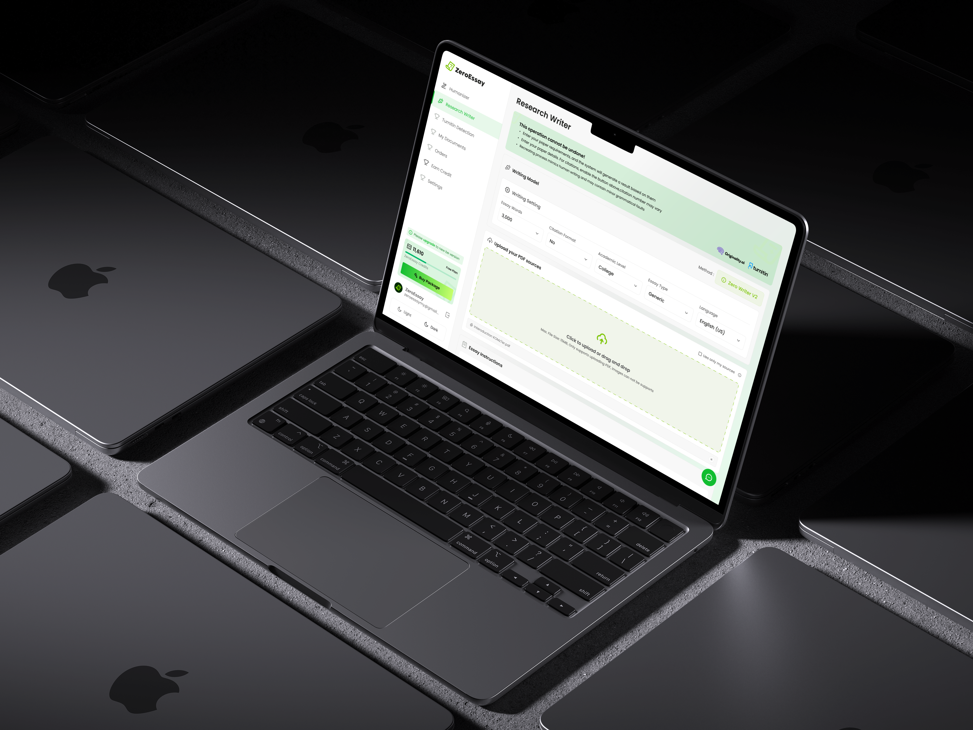 ZeroEssay - AI Detection SaaS Dashboard | UI Design by Shahid Miah UI UX Designer for Wavespace ...