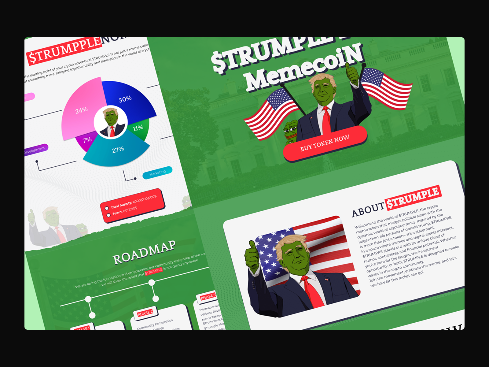 Trumple - crypto meme mem token by Nina Marinenko on Dribbble