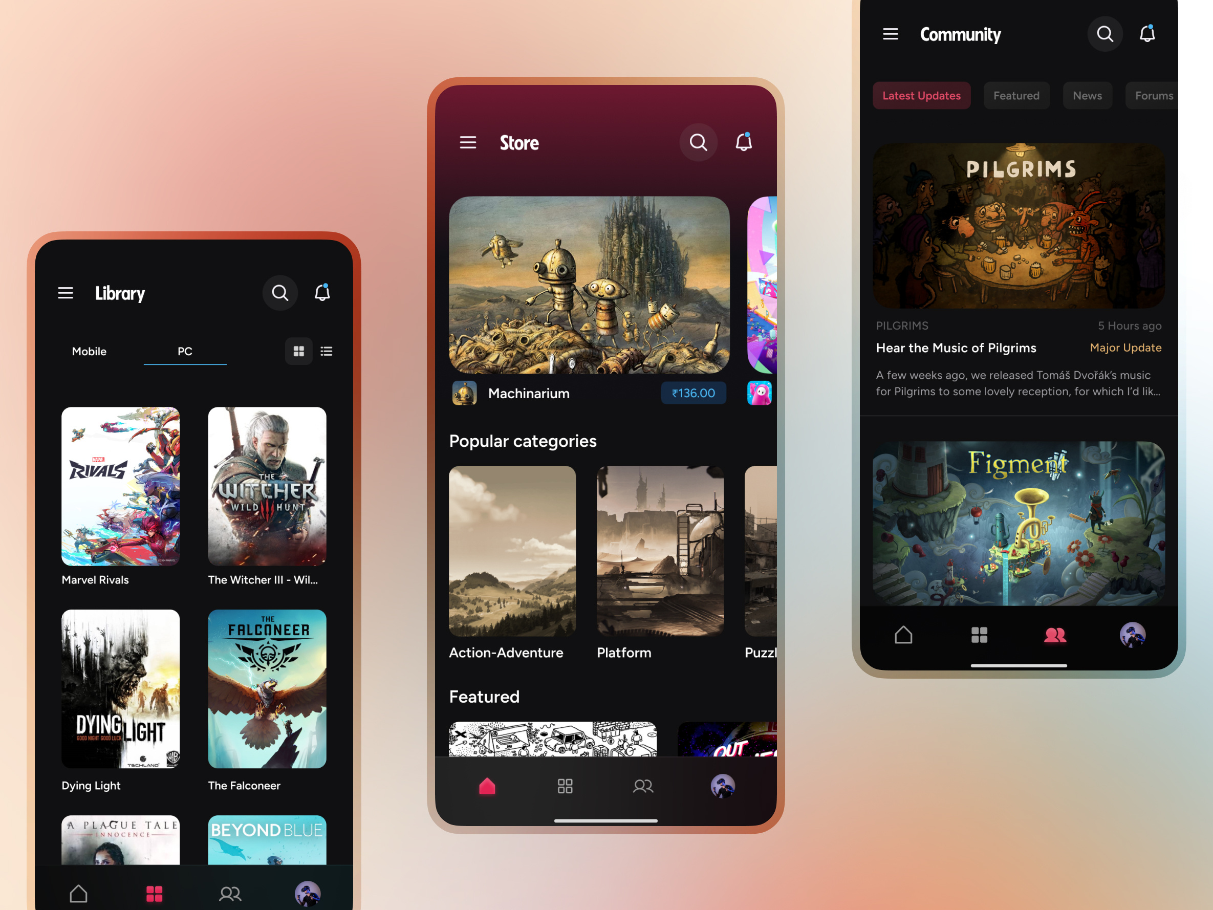 Browse thousands of Game Library images for design inspiration | Dribbble