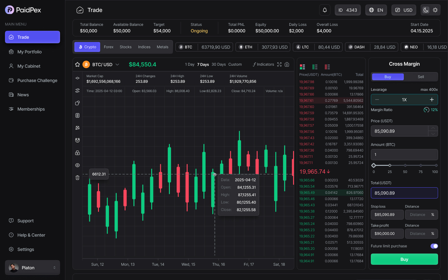 PaidPex Platform Redesign for Cryptocurrency Traders by Dmytro ...