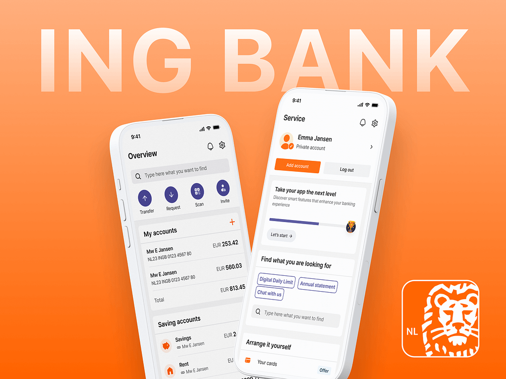 ING BANK APP by Chloe Lee on Dribbble