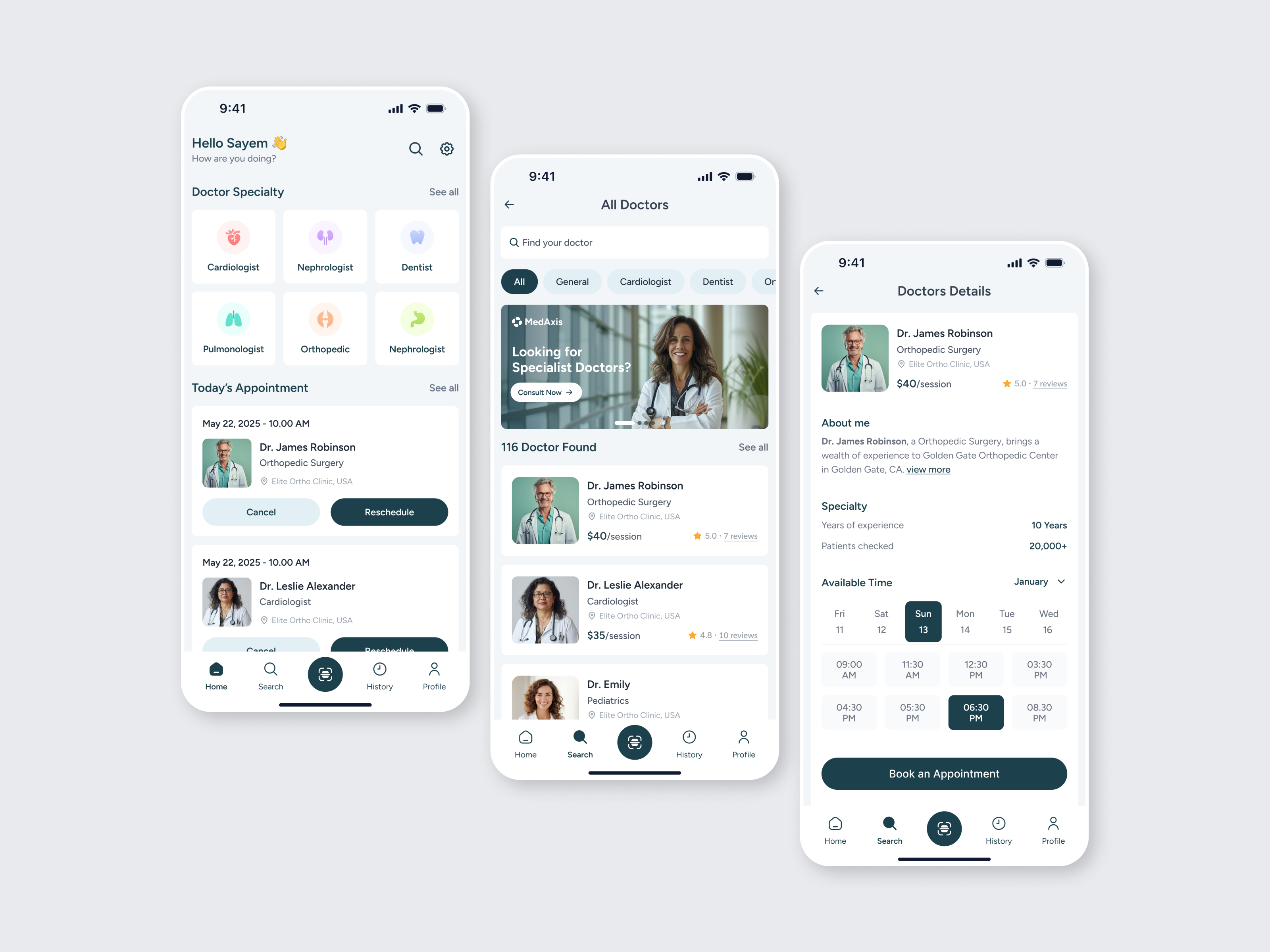 MedAxis - Medical Mobile App UX/UI Design by Creative Axis | UX ...