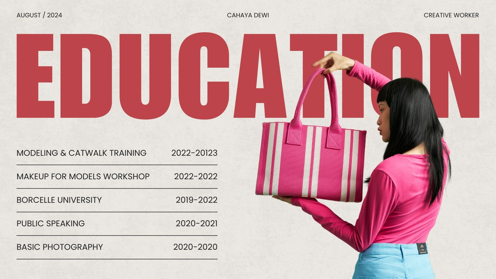 Creative Worker Portfolio Pitch Deck Presentation by Slicies Design on ...