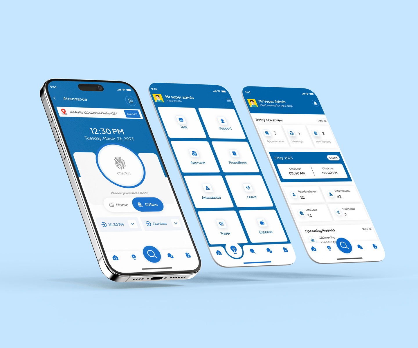 Modern Attendance App UI Design by Sohel Rana on Dribbble