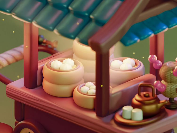 Dim Sum Street Cart by xarteg on Dribbble