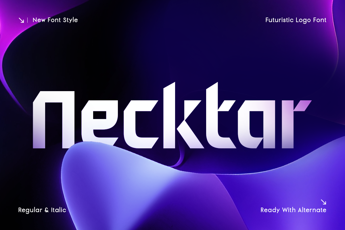 Necktar – Futuristic Logo Font for Bold, Next-Gen Branding 🤖 by Dareco ...