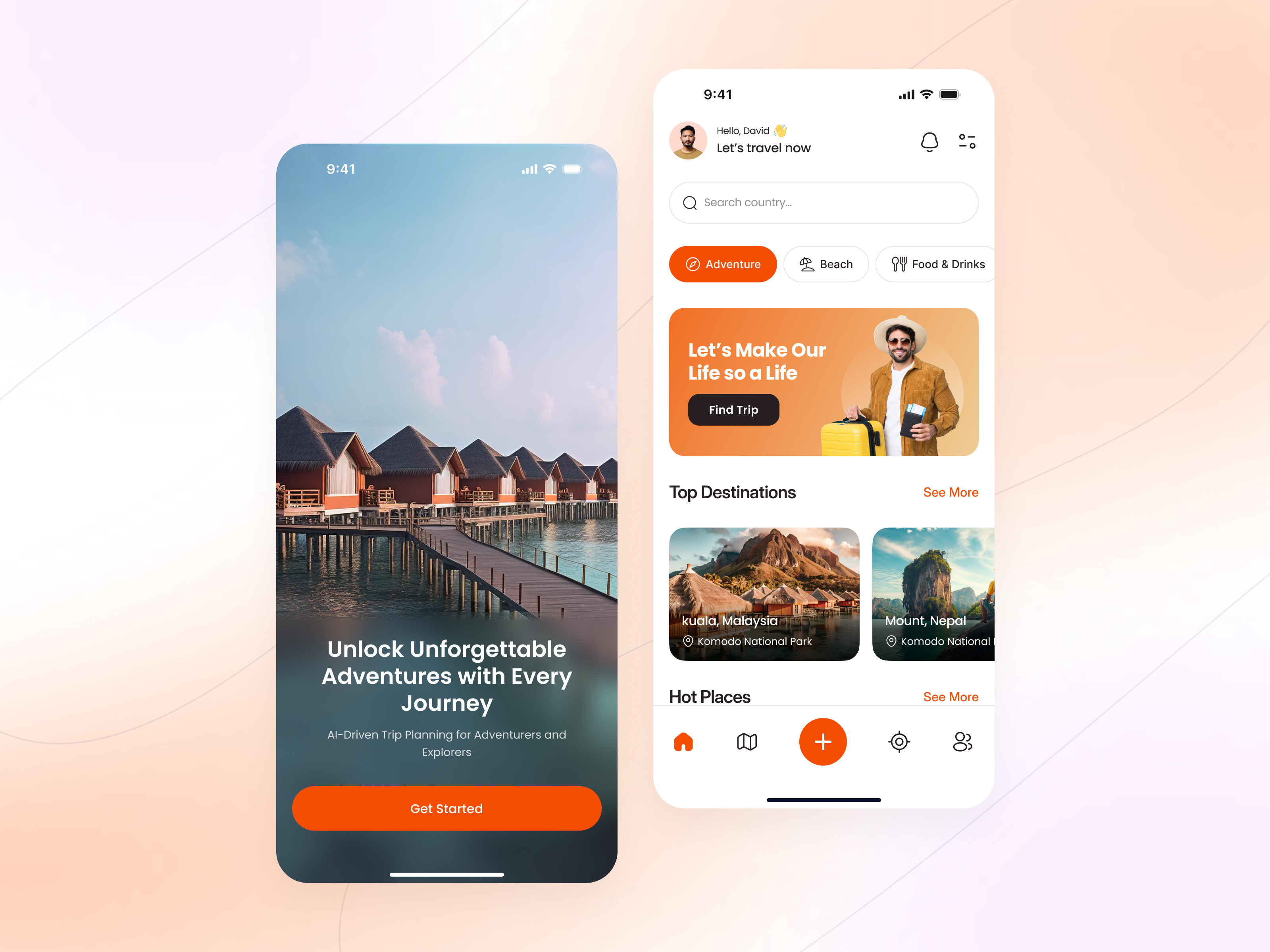 Travel App Design by Fokhrul Islam Suhan for Creliq UX/UI Design Agency ...