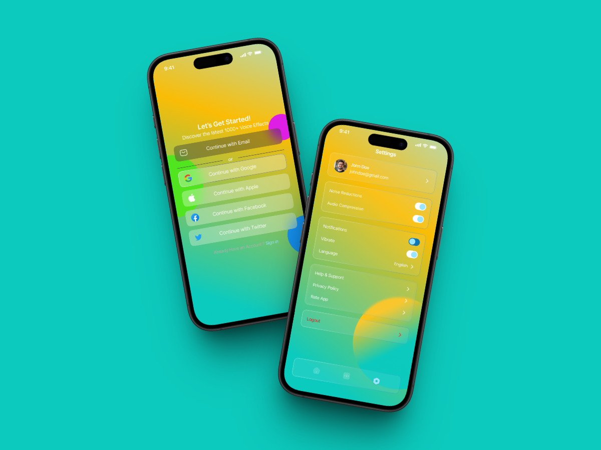 Glassmorphism Mobile App Design Exploration by Agoy Wardhana on Dribbble