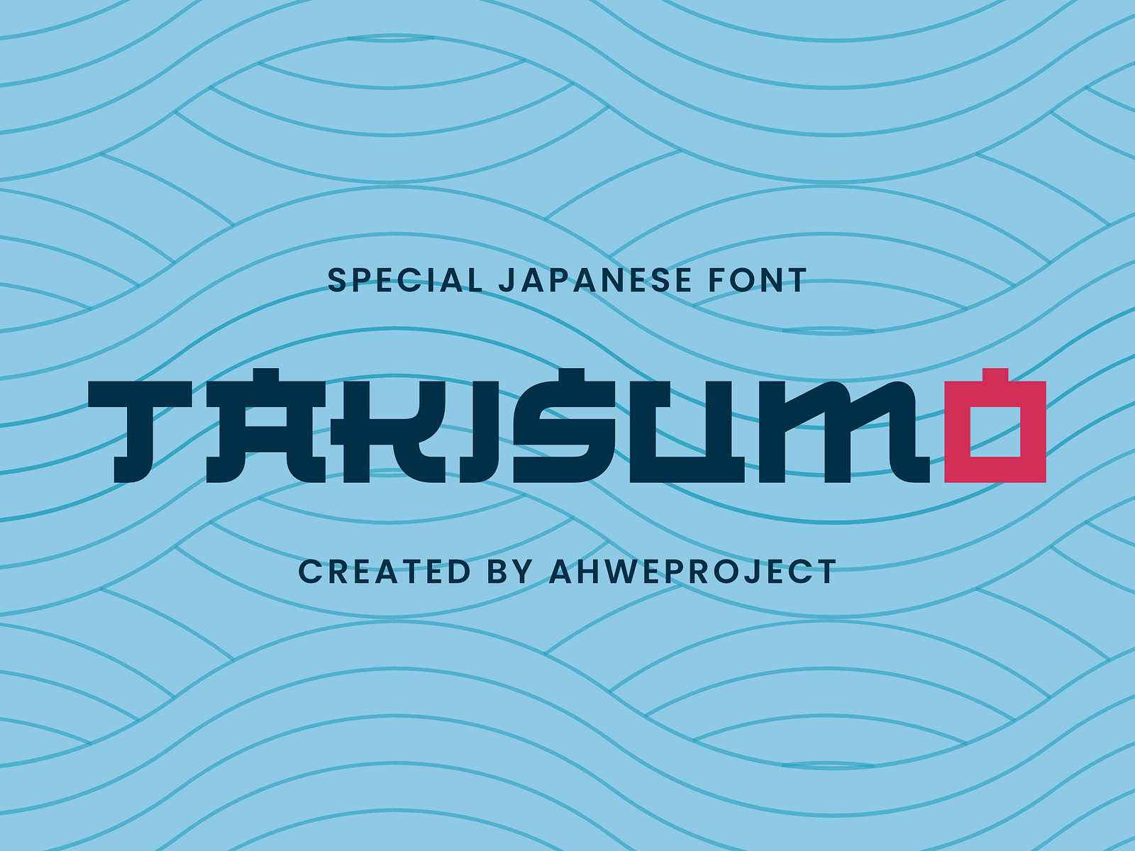 Takisumo - Special Japanese Font by ahweproject on Dribbble