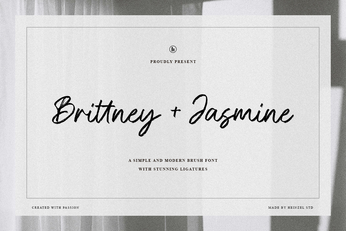 Brittney & Jasmine Brush Script Font by Heinzel Std on Dribbble