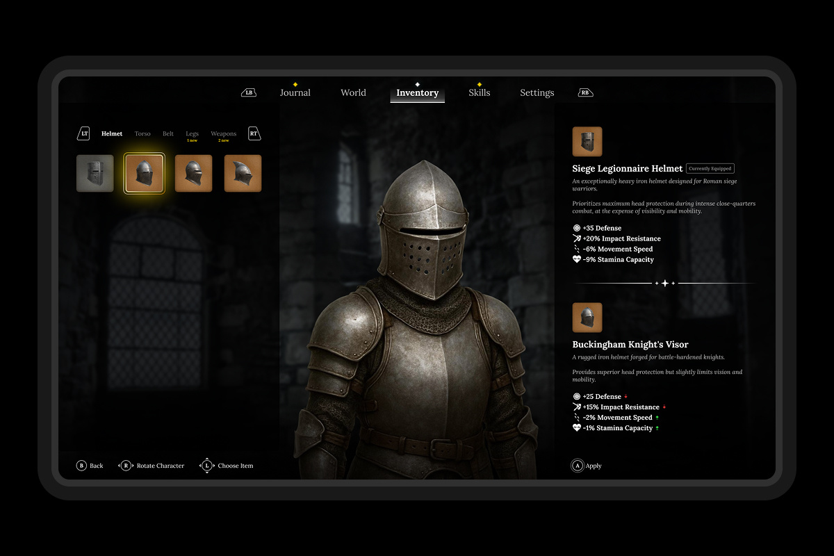 Medieval RPG Game Inventory UI by Rizqy Ali Syaifurrahman on Dribbble