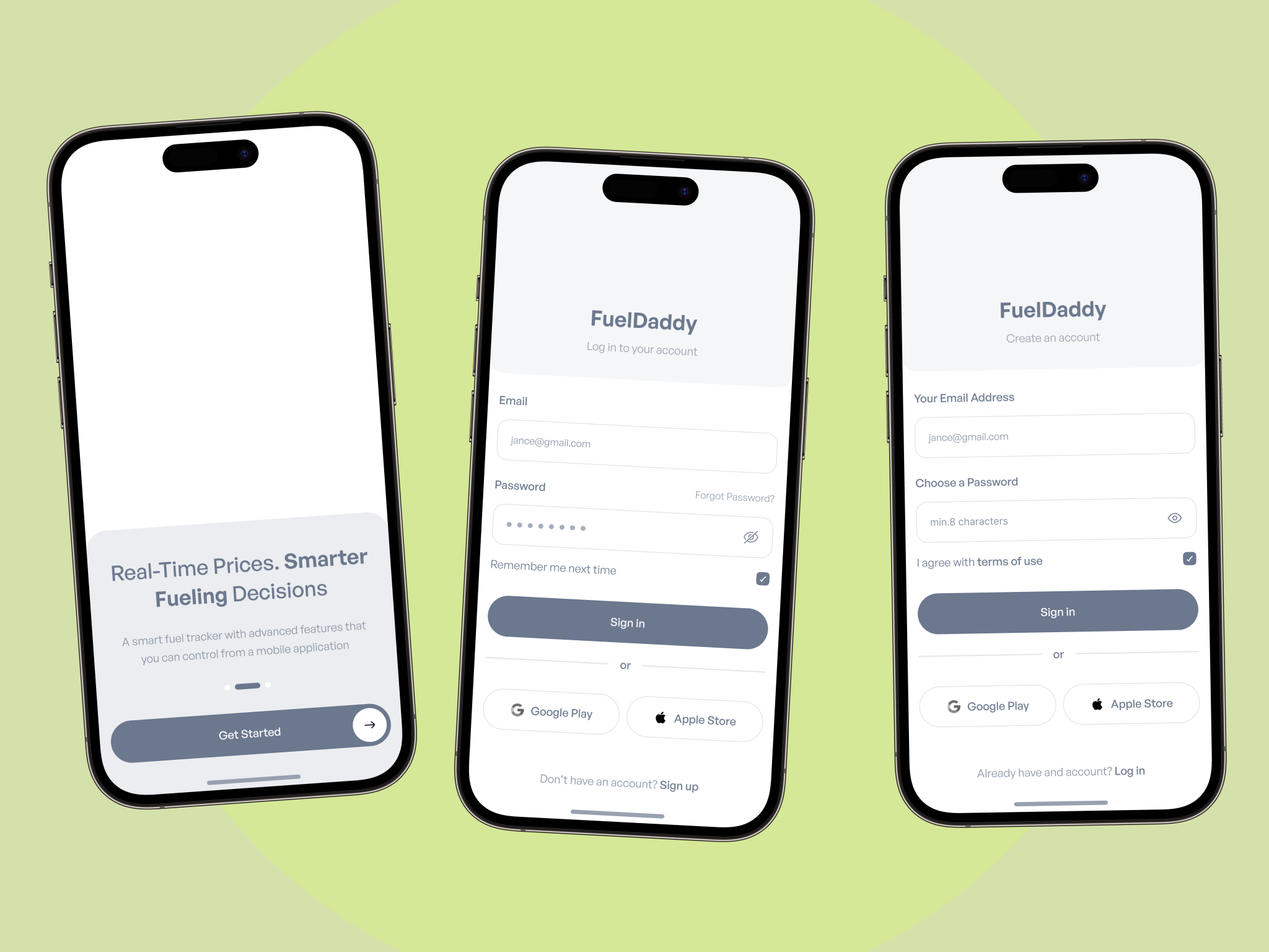 Onboarding Login Screen Fuel Station App Redesign By Rubel Hossain