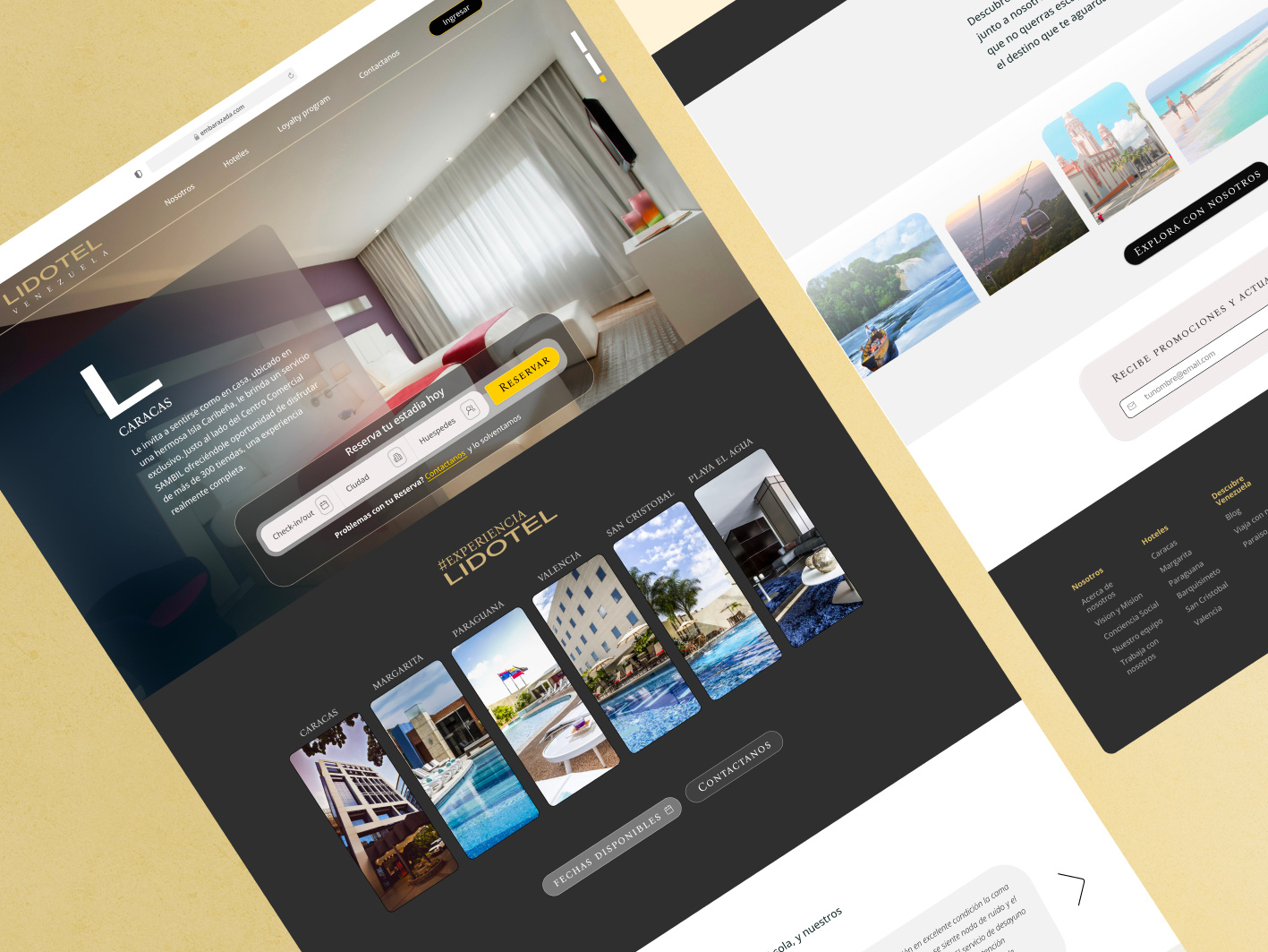 Luxury hotel website design by Victor Romero on Dribbble