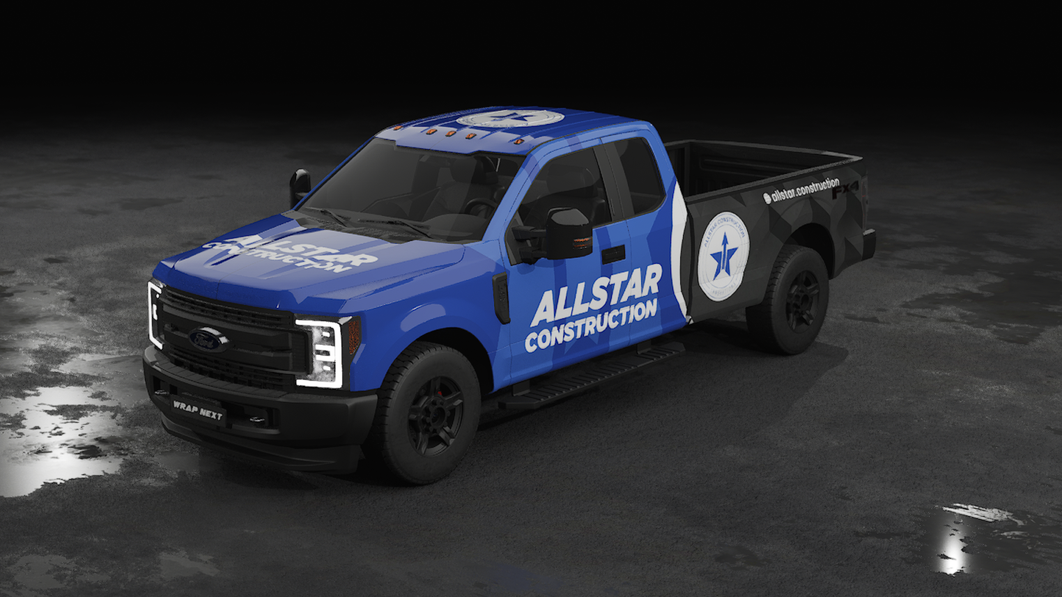 AllStar Construction Truck Wrap Design | Ford F250 by Masud Parvej on ...