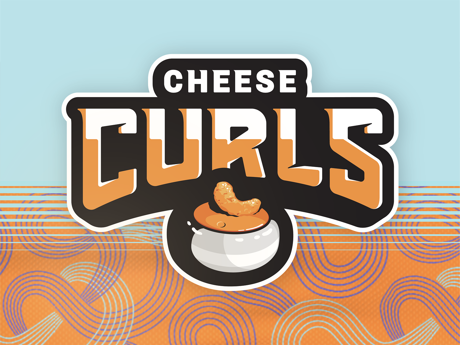 Cheese Curls logo by Lucy Bradshaw on Dribbble