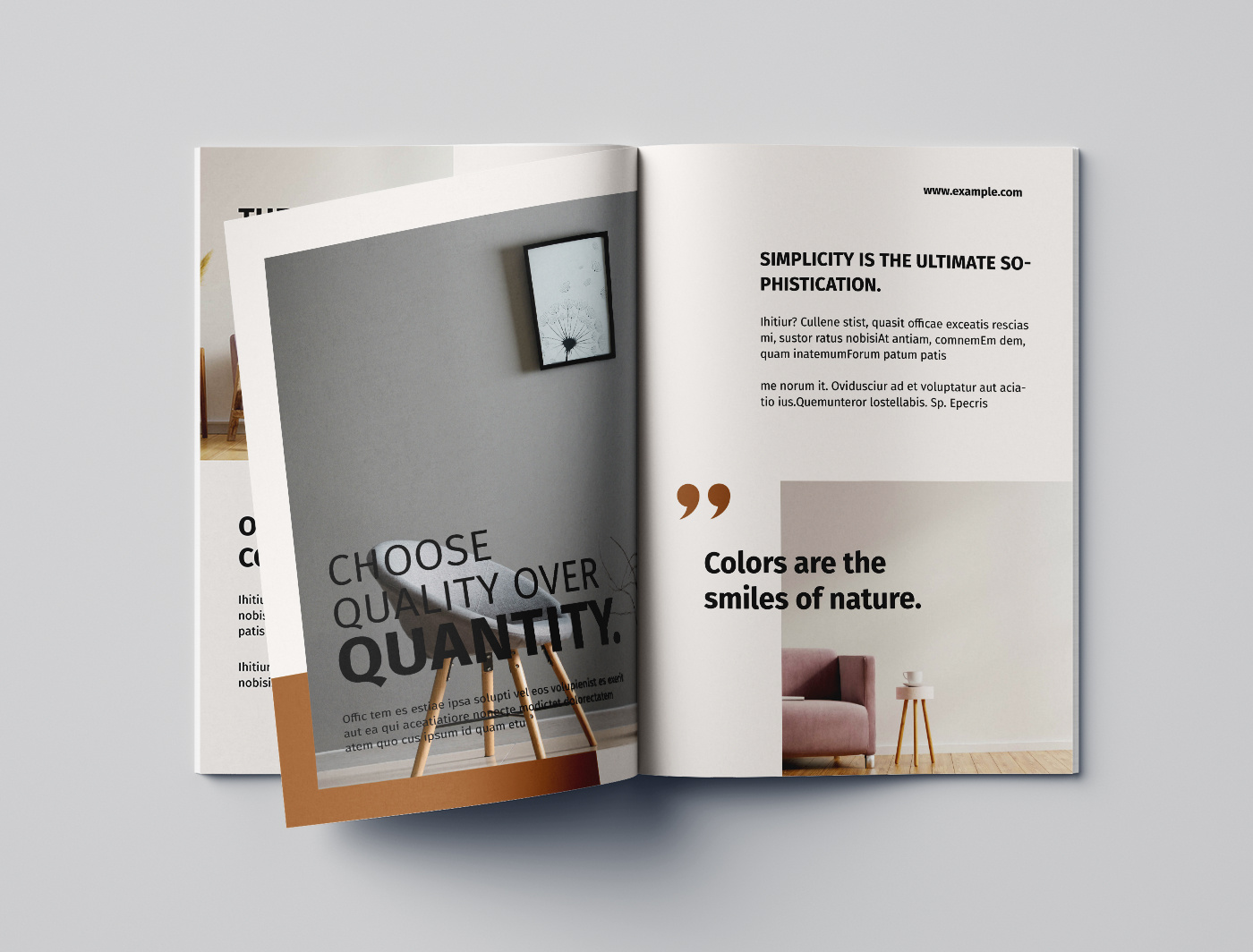 Modern Interior Magazine Design Layout Template by Graphictemp Store on ...