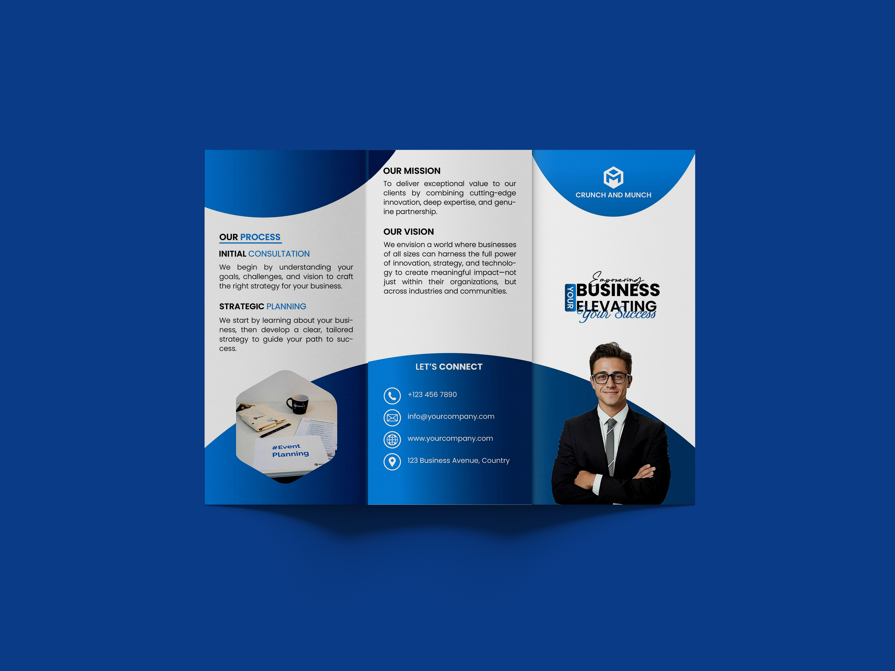Corporate Tri-Fold Brochure Template by Md. Jisan Ahmed Jabed on Dribbble