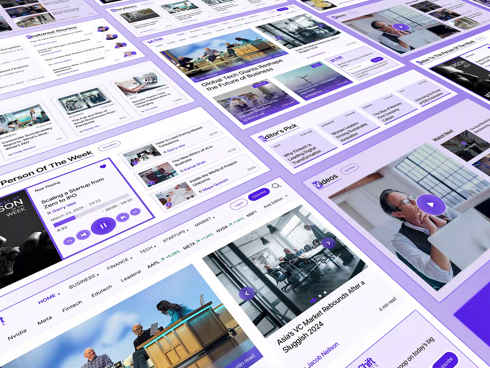 📰 ShiftEdge – News Magazine Landing Page by Emon Arefin on Dribbble