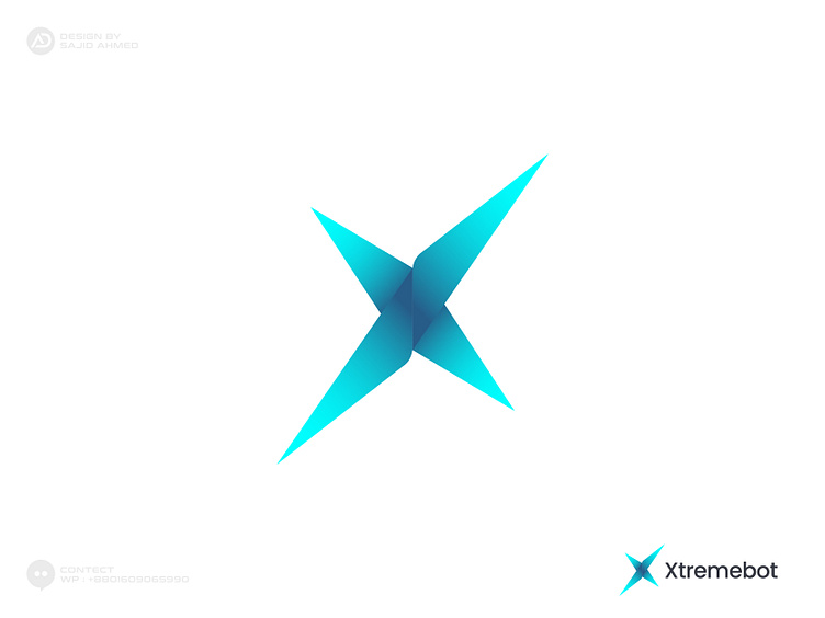 XtremeBot, X Logo, Tech, Lettermark, SaaS, Web3, X Modern, AI by Ajmal ...