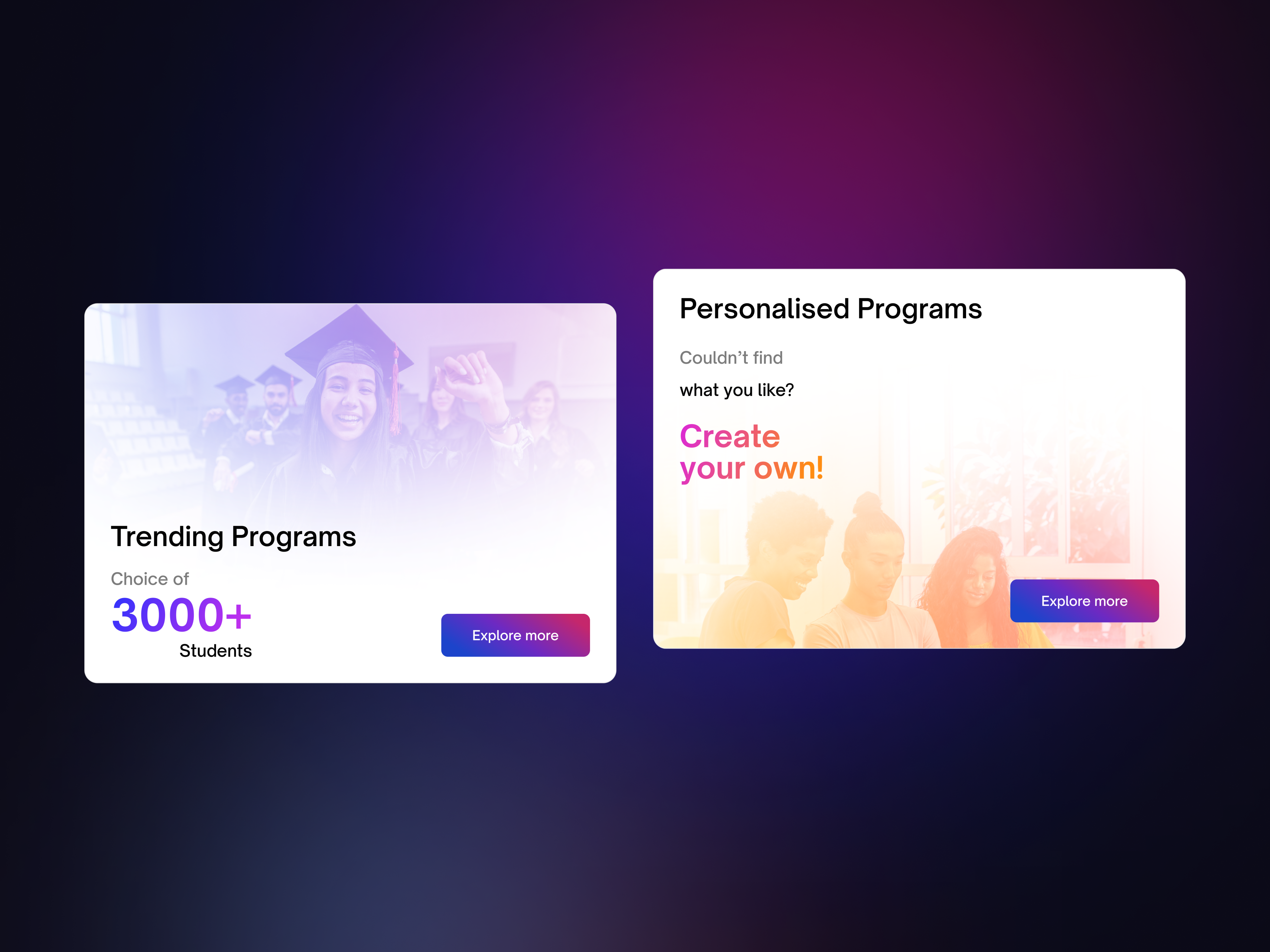Interactive Program Discovery — UI Card Concepts by Piyush Pullarwar on ...
