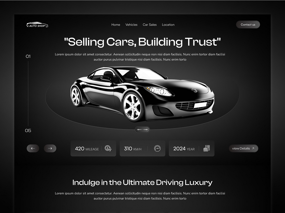 Car Dealership Website UI/UX Design by ExpertSquad by Expert Squad on ...