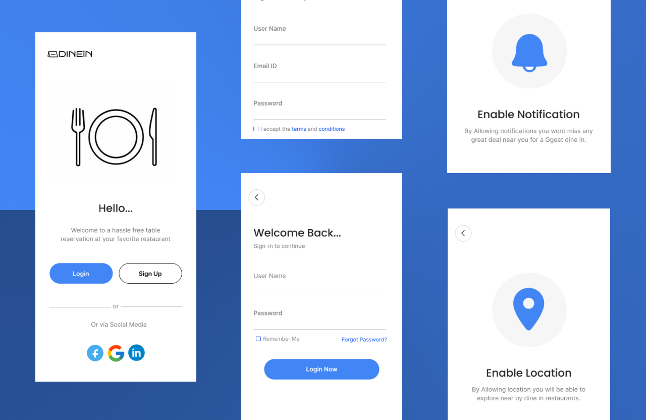 Login Register Screens Mobile apps by All about me on Dribbble