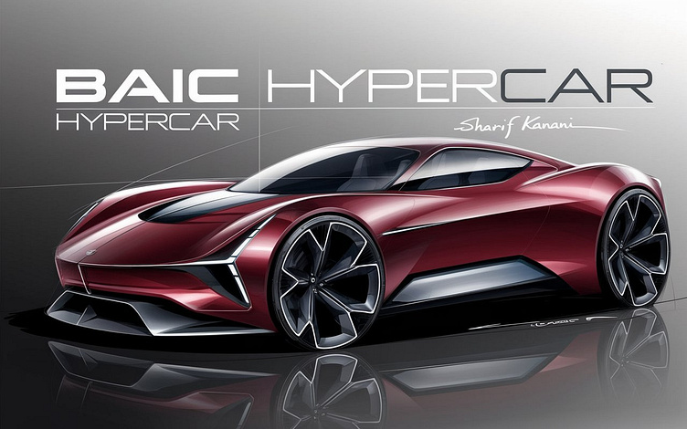 BAIC Hypercar Exterior Design Sketch by Sharif Kanani on Dribbble