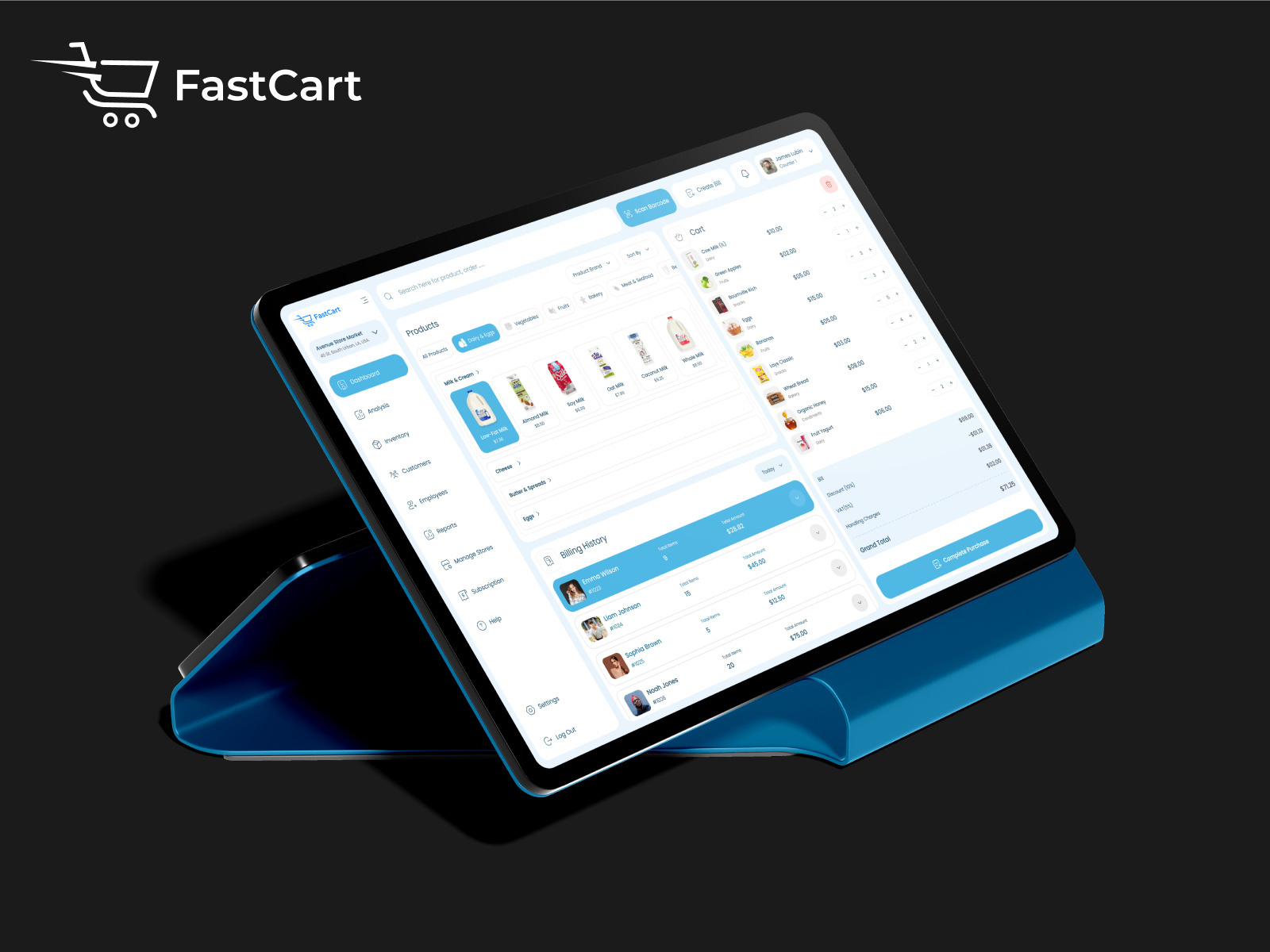 FastCart – A Smart Supermarket POS Dashboard by BMV System Integration ...