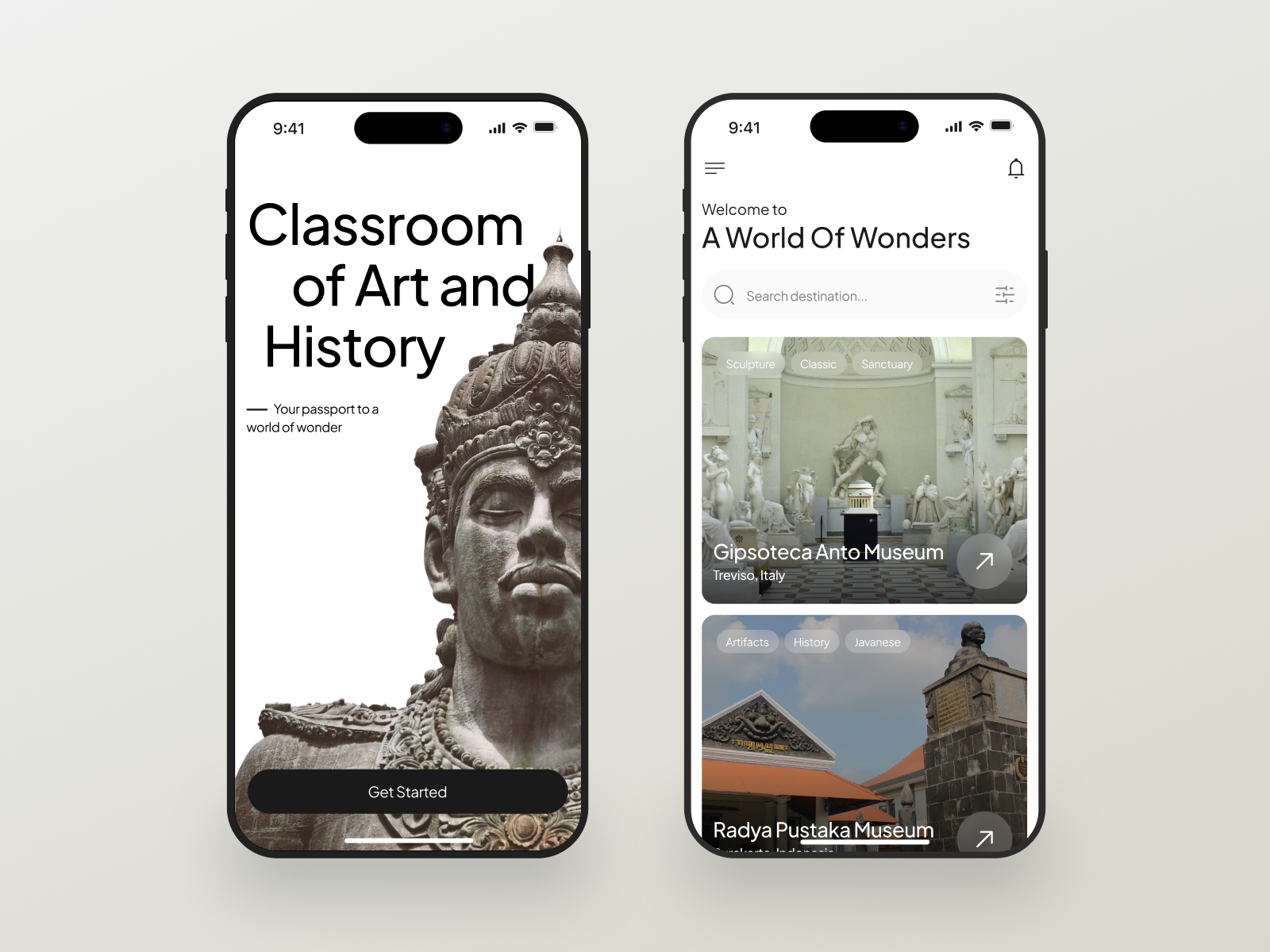 Museum Virtual Tour Mobile App by Dhimas Mo for Emura on Dribbble