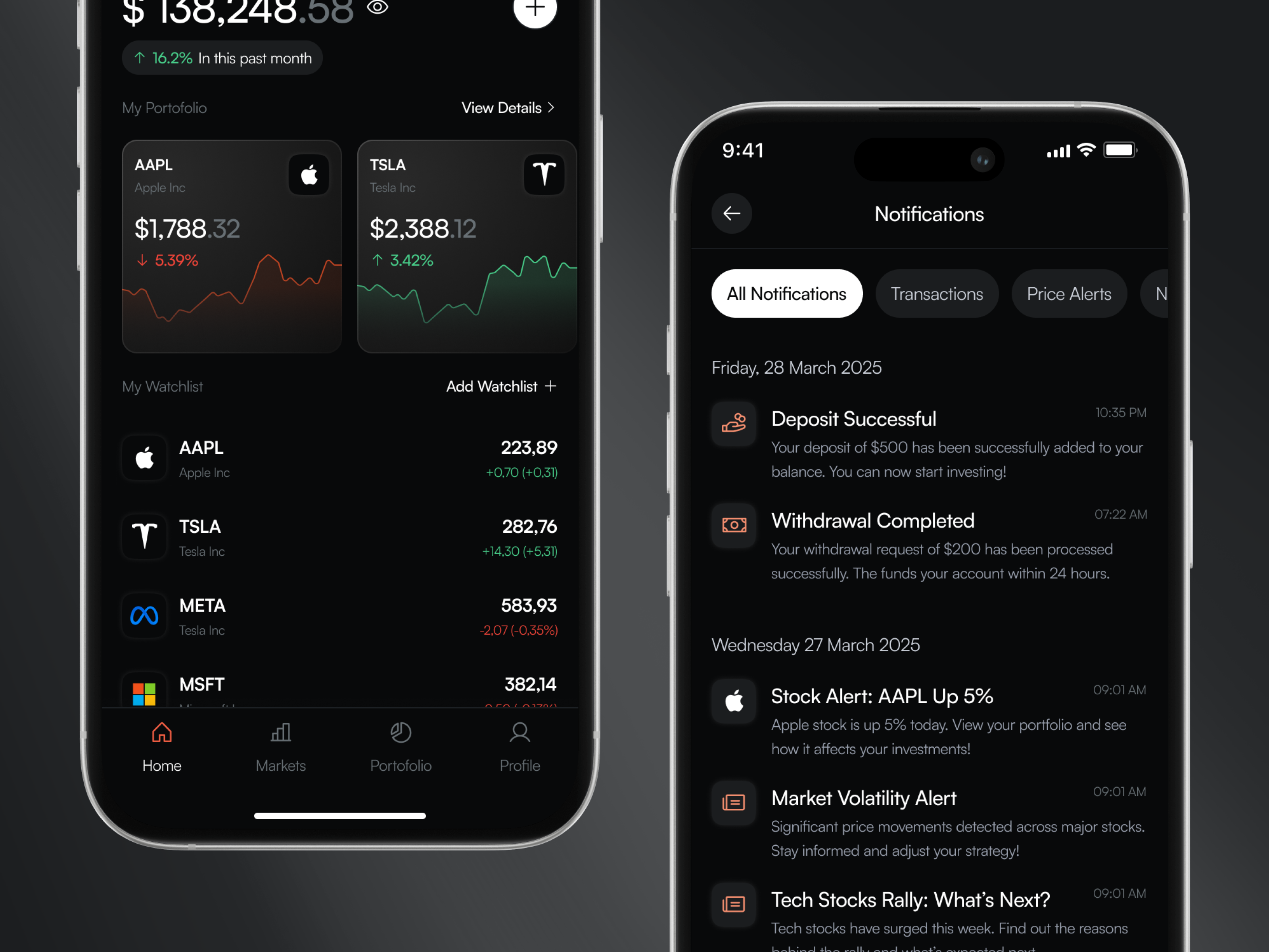 Finvest - Stock Mobile App by Nija Design for Nija Works on Dribbble