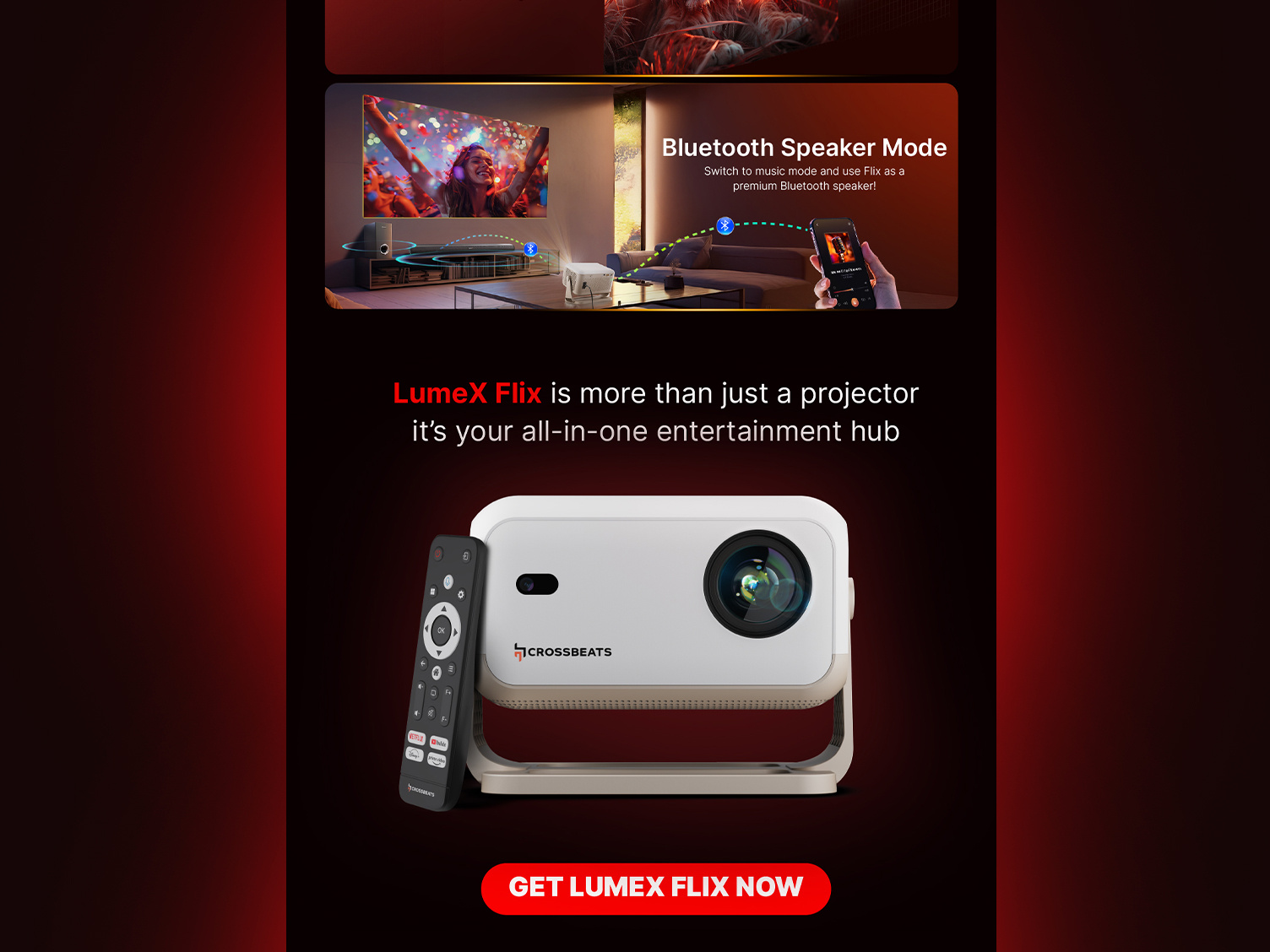 Official Netflix license Smart Projector Lumex Flix by Nobin on Dribbble