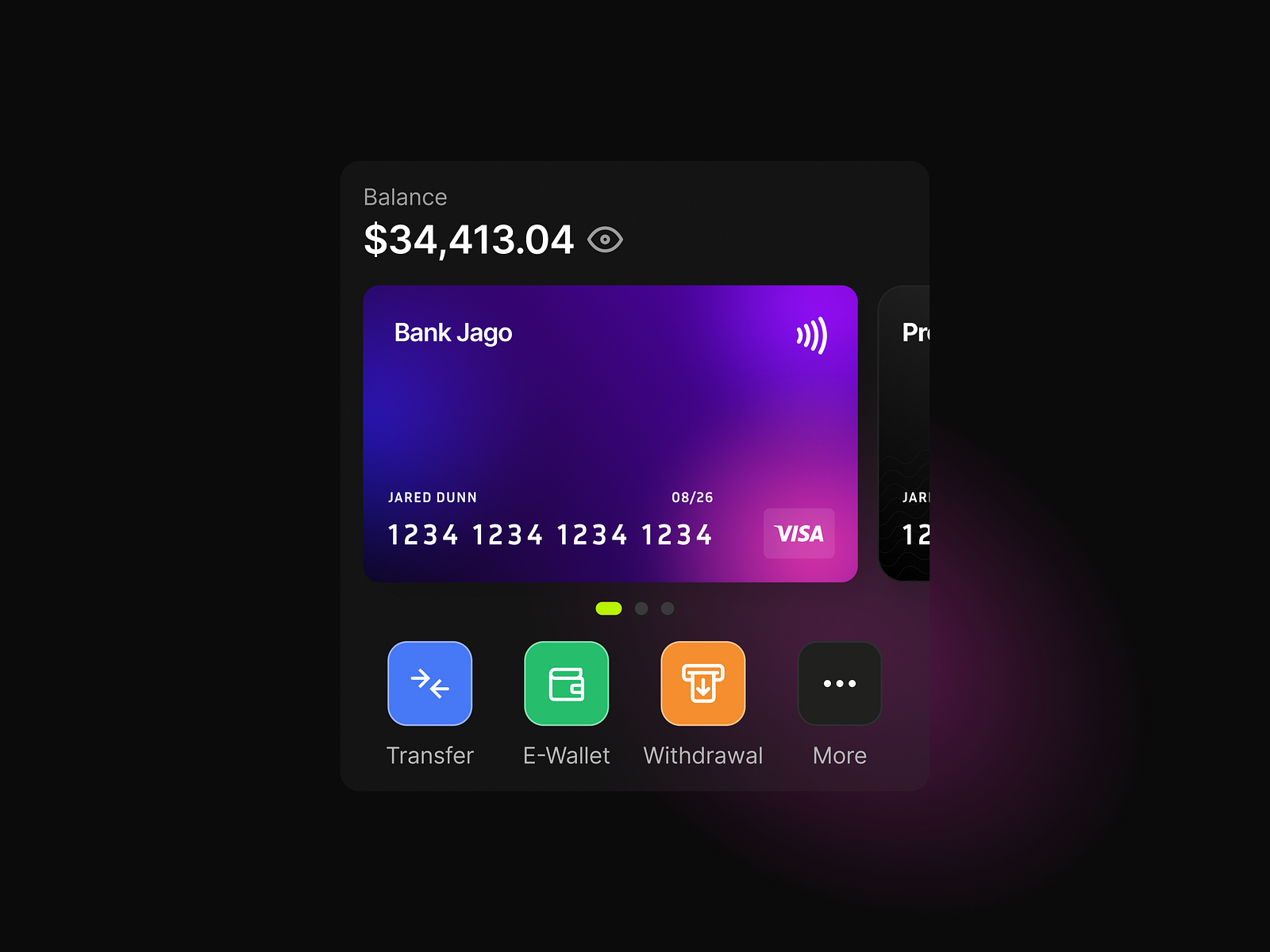 Balance Card UI Design by Enamo Studios on Dribbble