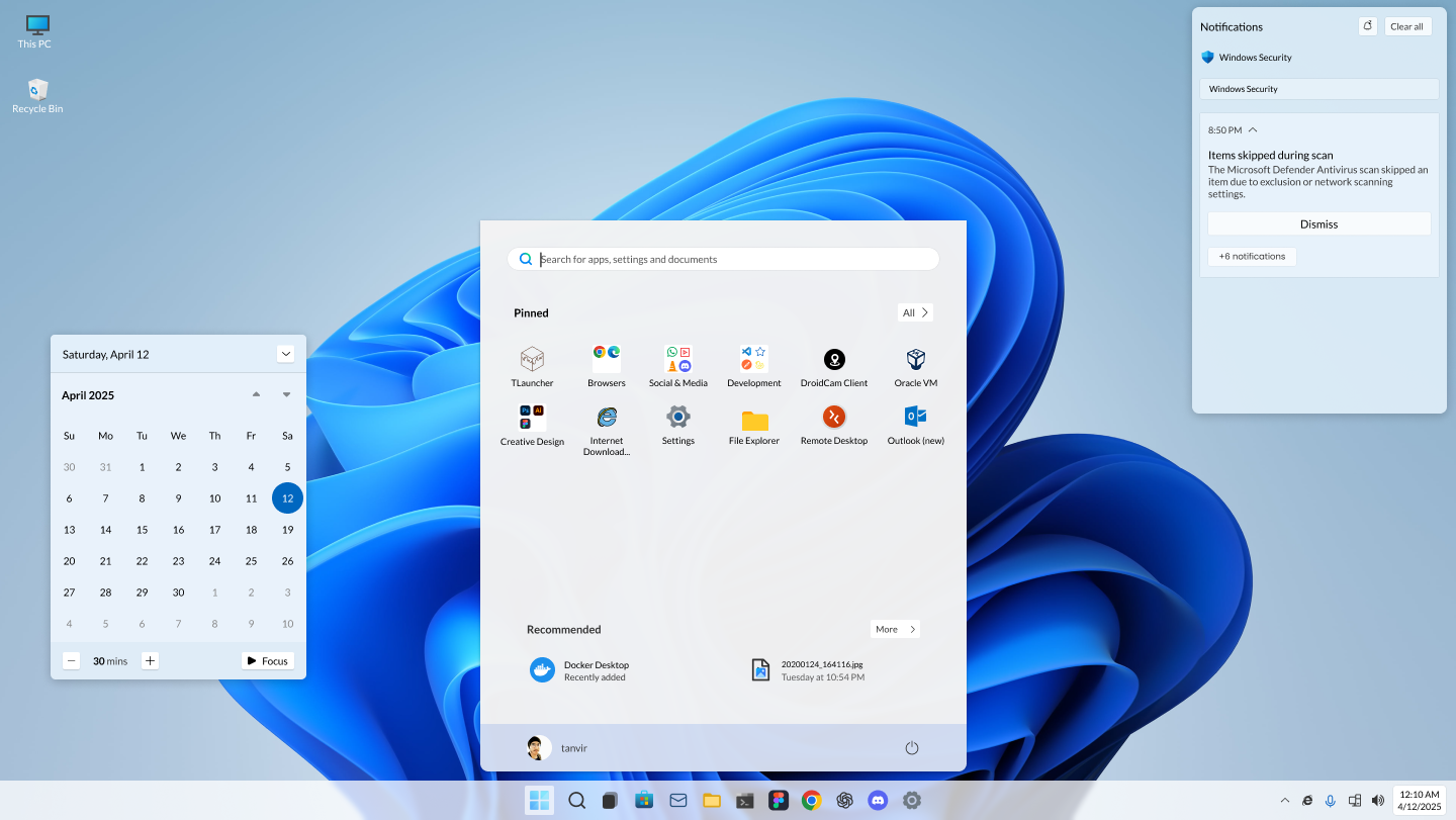 Windows 11 UI Concept – Redesigned Desktop Experience by Open T N on Dribbble
