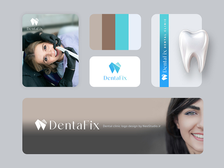 Dentafix Logo by Hossein Motevalli - NeoStudio on Dribbble