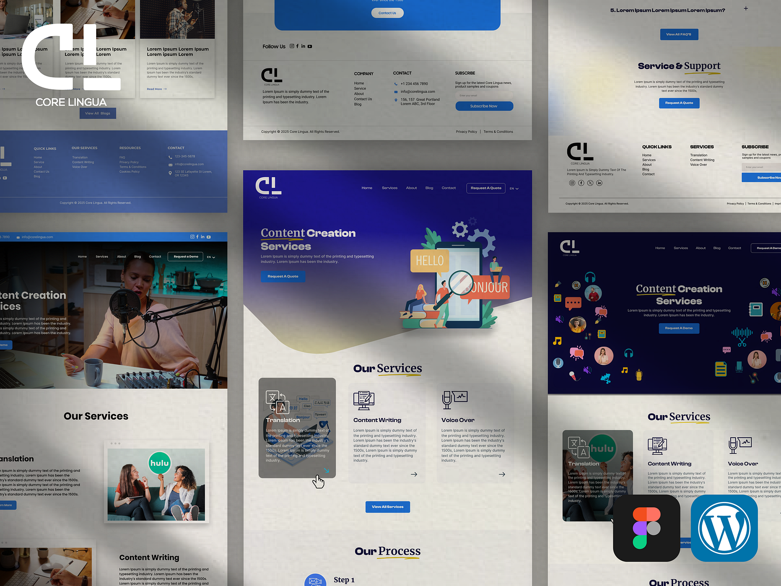 Content Creation Service Web UI/UX Design & Development by Yousuf Raza ...