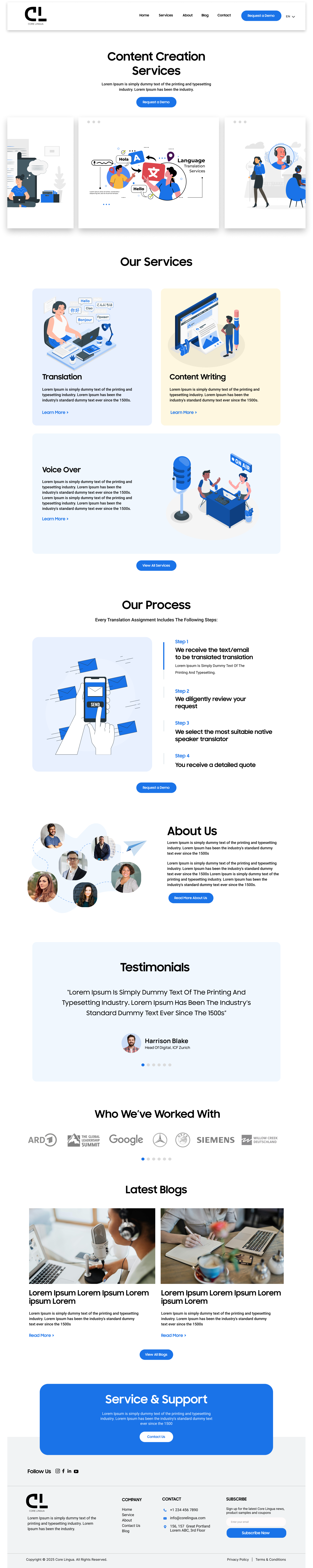 Content Creation Service Web UI/UX Design & Development by Yousuf Raza ...