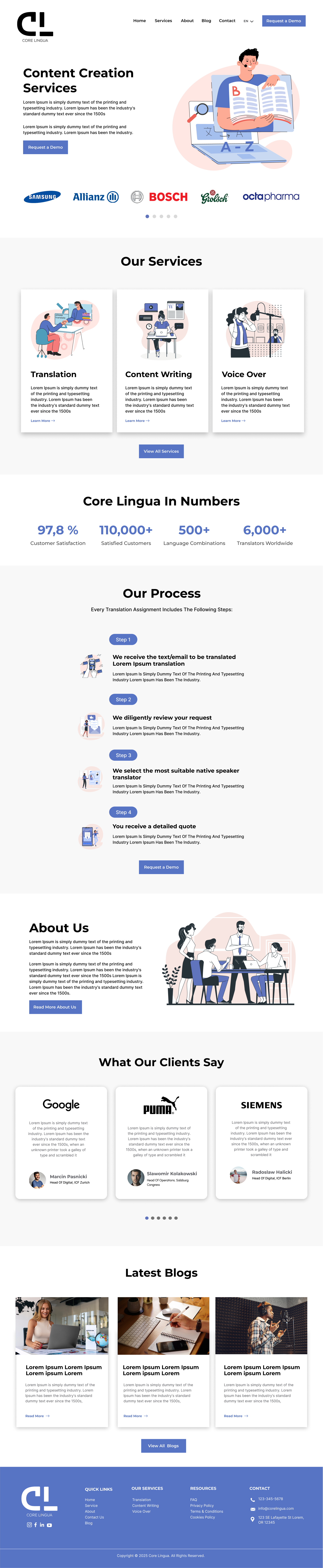 Content Creation Service Web UI/UX Design & Development by Yousuf Raza ...