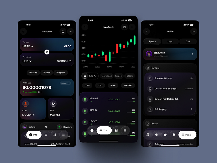 Crypto DEX App Design by Naimur Rahman on Dribbble