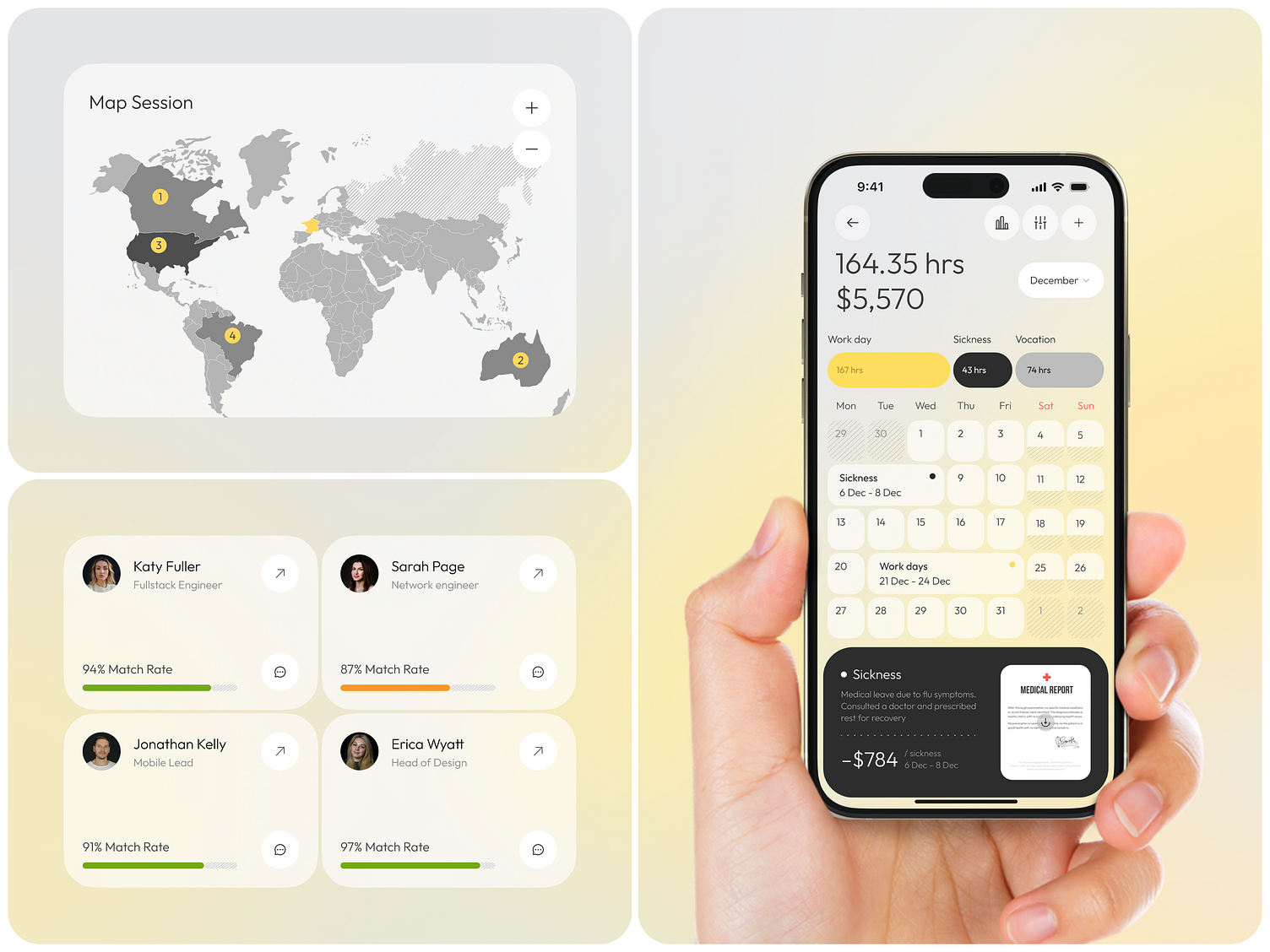 Mobile App Work Session Tracker by Nixtio on Dribbble