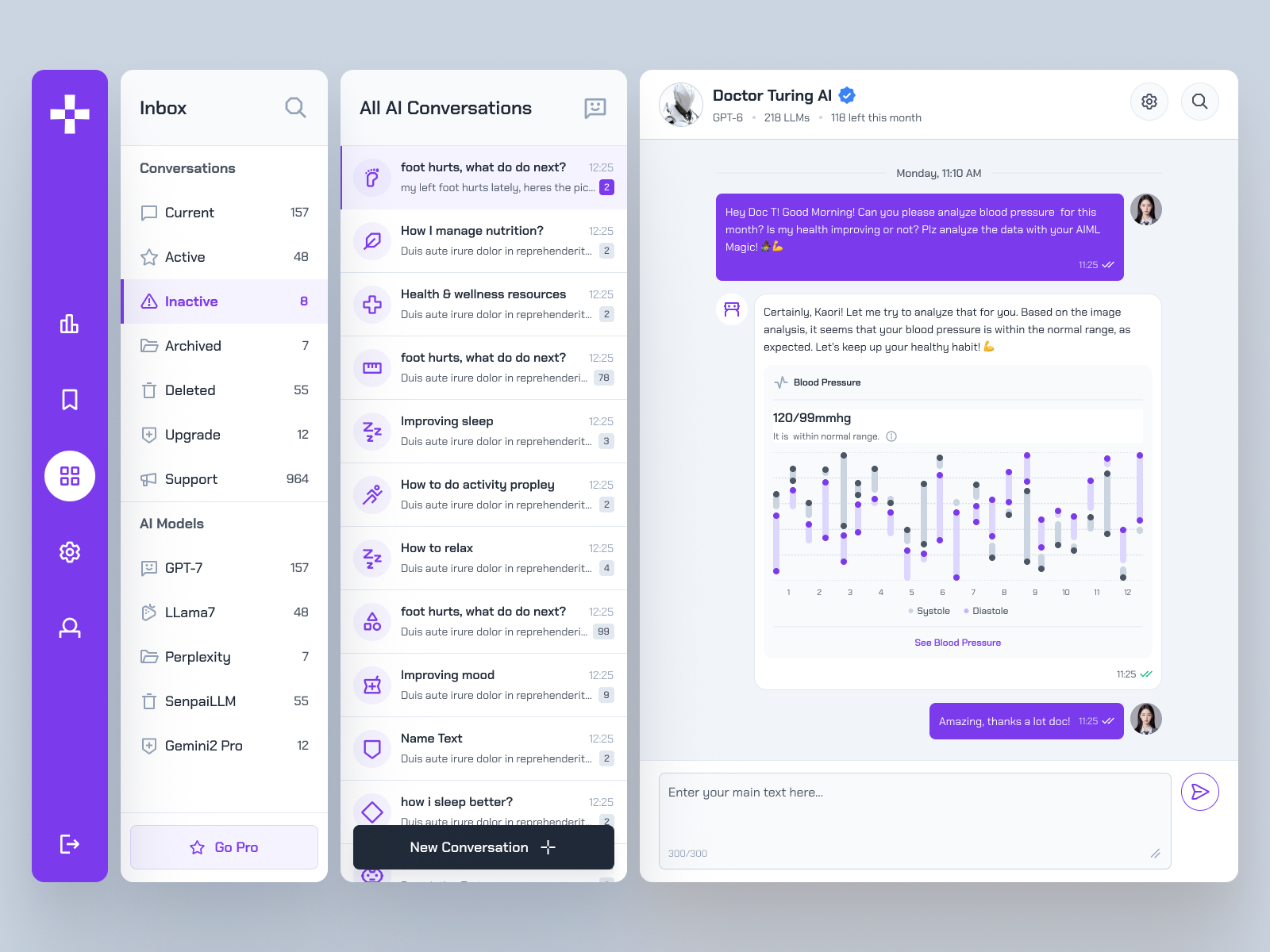 turing v2: AI Smart Healthcare App - Blood Pressure Monitor UI by ...