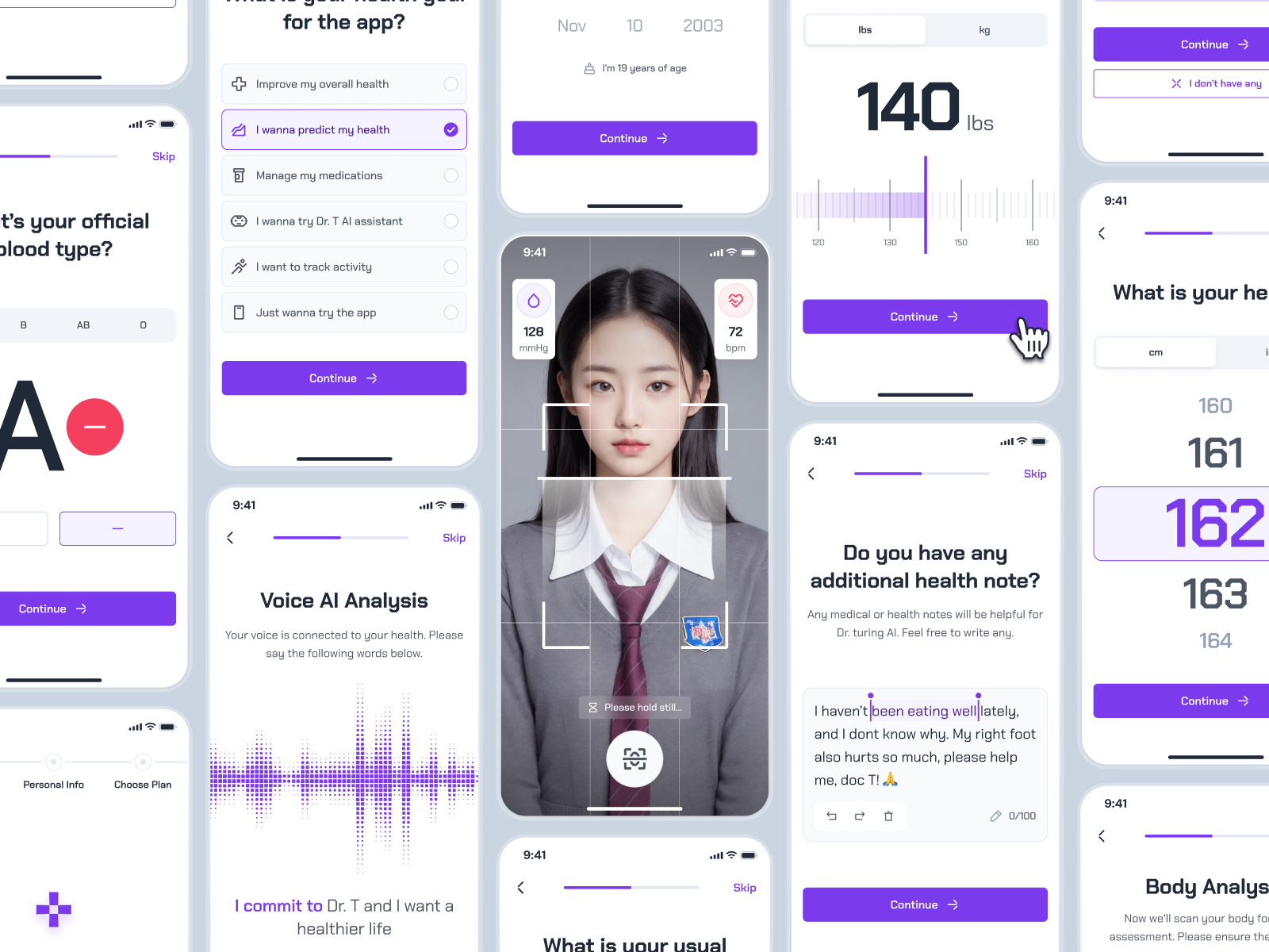 turing v2: AI Smart Healthcare App - Predictive Health UIUX by strangehelix on Dribbble