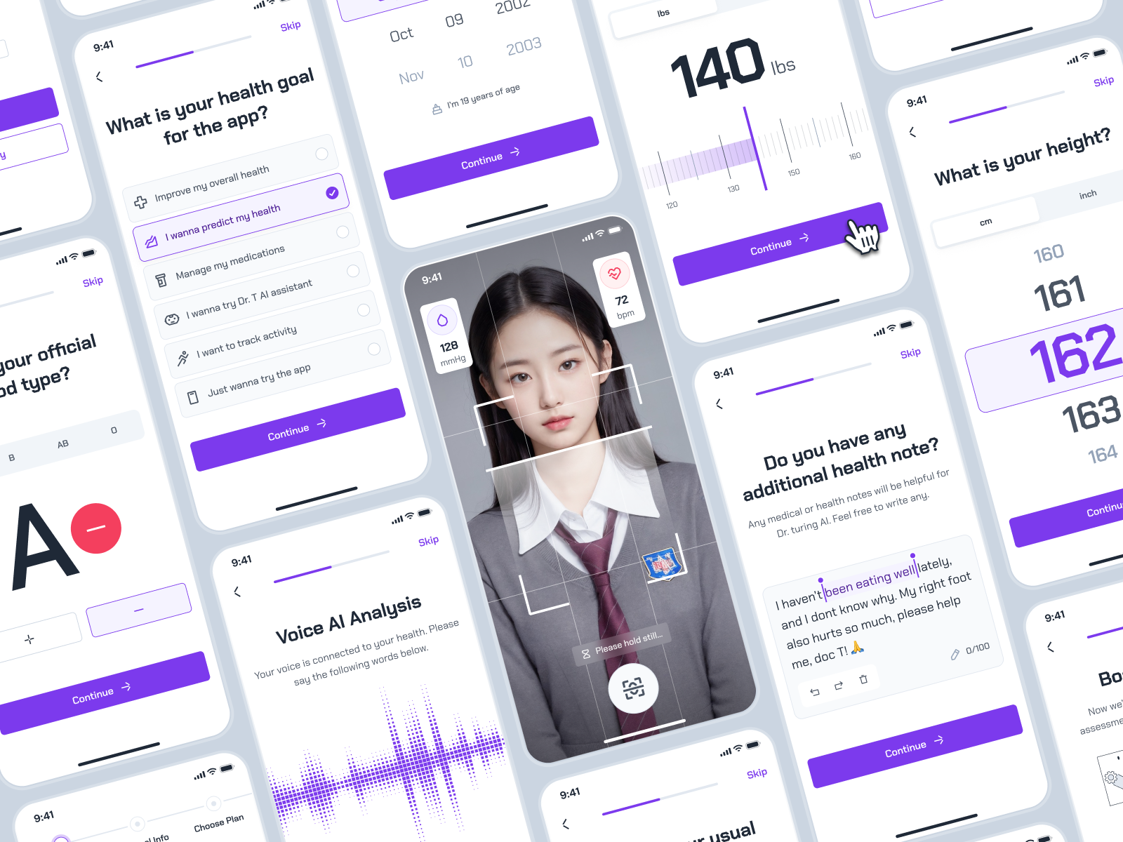 turing v2: AI Smart Healthcare App - Predictive Health UIUX by strangehelix on Dribbble