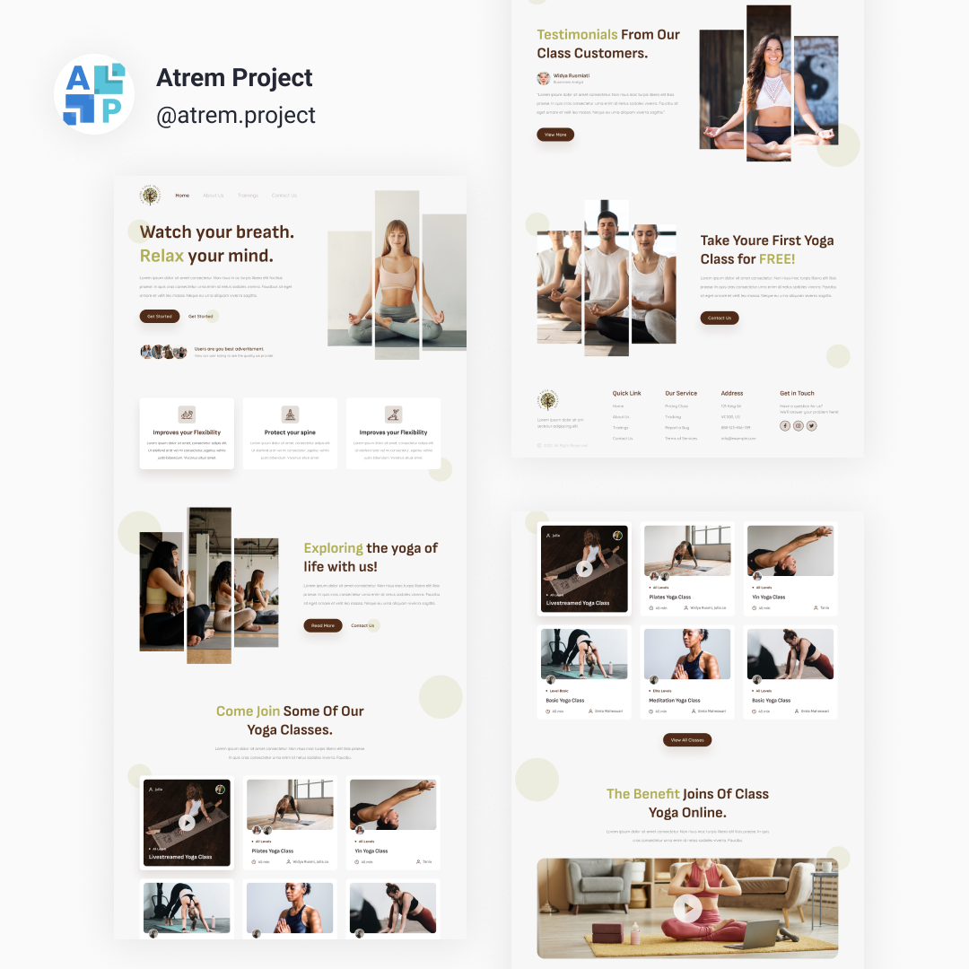 Digital Meditation - Landing Page Meditation by Atrem Project on Dribbble