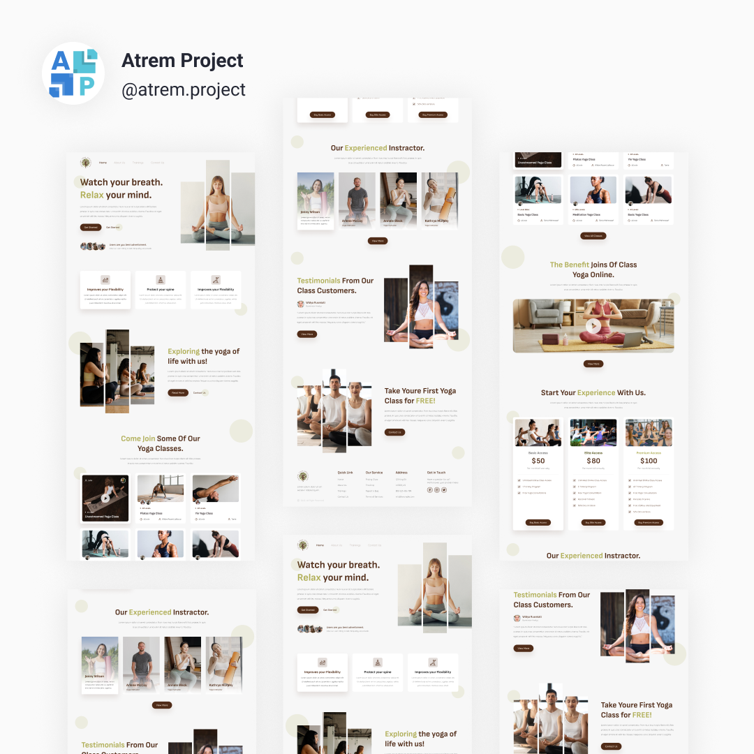 Digital Meditation - Landing Page Meditation by Atrem Project on Dribbble